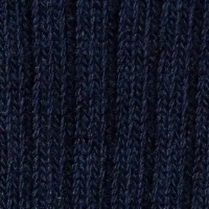 EDMMOND STUDIOS Duck Logo Ribbed Crew Socks - Plain Navy