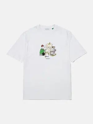 EDMMOND STUDIOS Avant Garde Printed T-shirt - Plain White