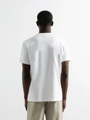 EDMMOND STUDIOS Avant Garde Printed T-shirt - Plain White