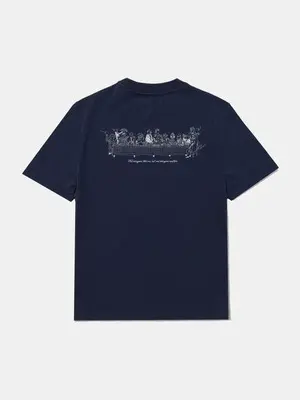 EDMMOND STUDIOS Banquet Hall Print T-shirt - Plain Navy
