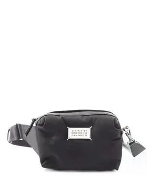 MAISON MARGIELA 2020s Glam Slam Sport Leather Shoulder Bag - Black