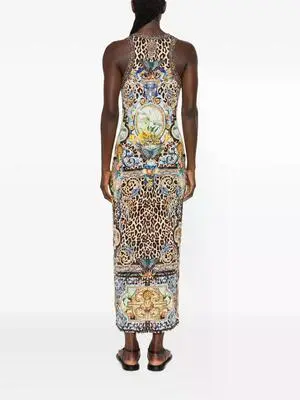 Camilla Leopard-print Crystal-embellished Maxi Dress