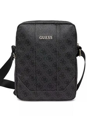 Guess Monogram Messenger Bag - Grey