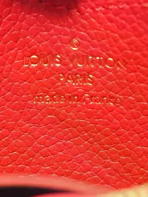 LOUIS VUITTON 2015 Zippy Monogram Empreinte Wallet - Red