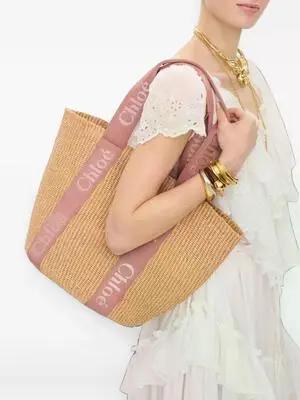 Chloé Woody Basket Bag - Neutrals