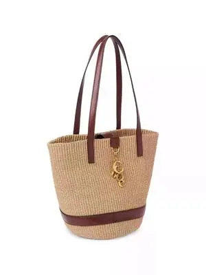Chloé Raffia And Leather Tote Bag