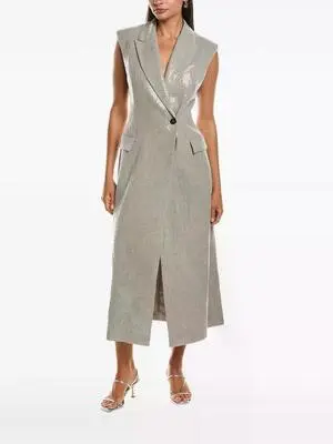 Brunello Cucinelli Sequin-embellished Tailored Dress