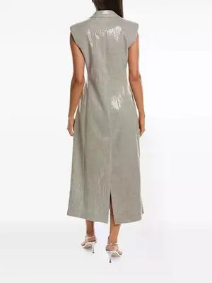 Brunello Cucinelli Sequin-embellished Tailored Dress