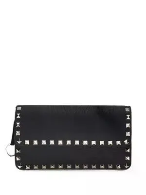 Valentino Garavani Rockstud Leather Wallet - Black