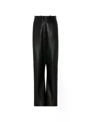 MAISON MARGIELA Leather Trousers - Black