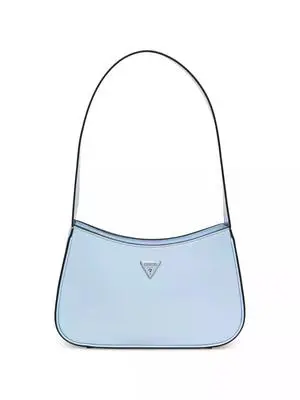 Guess Logo Plaque Shoulder Bag - Blue