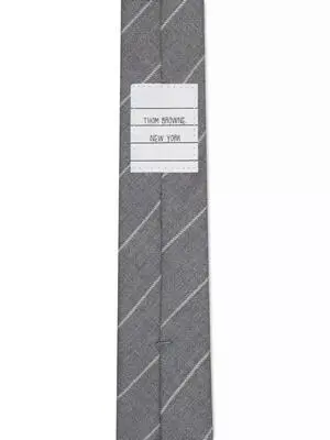 Thom Browne Pinstripe-pattern Rwb-stripe Tie