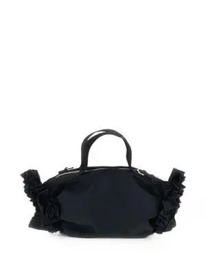 Simone Rocha Beaded-rosette Ribbon-detail Clutch Bag