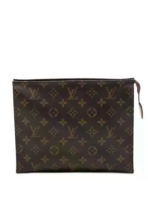 LOUIS VUITTON 2020 Monogram Toiletry Pouch 26 Clutch Bag - Brown