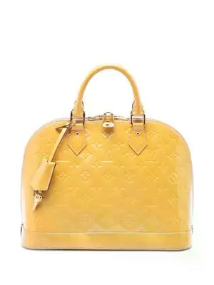 LOUIS VUITTON 2013 Monogram Vernis Alma Pm Handbag - Yellow