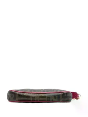 Fendi Zucca Spalmati Chain Pochette Shoulder Bag