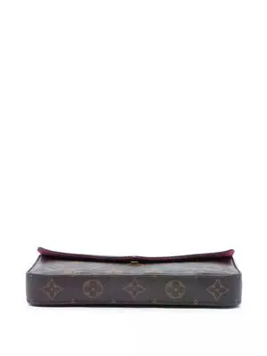 LOUIS VUITTON Monogram Pochette Felicie Crossbody Bag - Brown