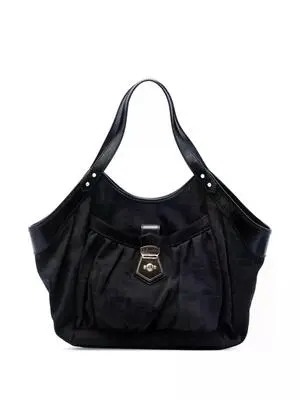 Fendi 2010-2026 Zucca Canvas Chef Tote Bag - Black