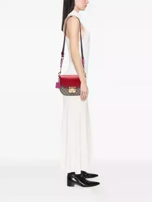 Gucci 2016-2026 Gg Supreme Web Padlock Crossbody Bag