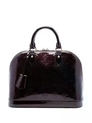 LOUIS VUITTON 2010-2014 Monogram Vernis Alma Pm Handbag - Purple