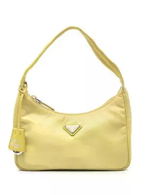 Prada 2019-2026 Mini Tessuto Re Edition 2000 Shoulder Bag - Yellow