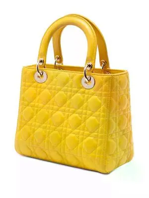 Dior 2013 Medium Lambskin Cannage Lady Satchel