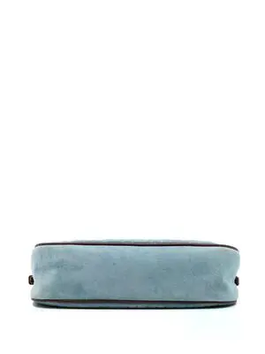 Celine 2000 C Macadam Suede Shoulder Bag