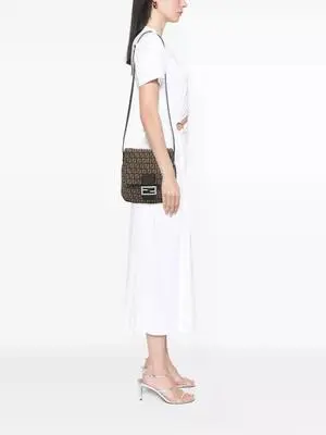 Fendi 2000-2010 Zucchino Canvas Crossbody Bag
