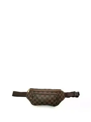 LOUIS VUITTON 2006 Damier Ebene Melville Bum Bag Belt Bag - Brown