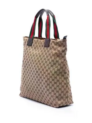 Gucci 2016-2026 Gg Canvas Web Vertical Tote Bag