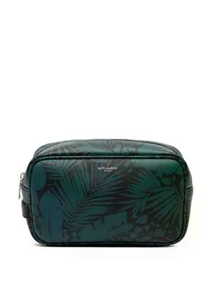 Saint Laurent 2021 Grain De Poudre Tropical Palm Pouch