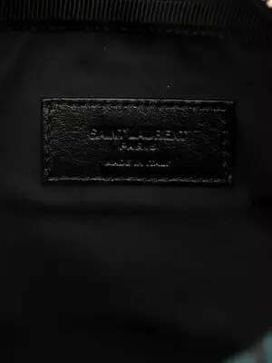Saint Laurent 2021 Grain De Poudre Tropical Palm Pouch