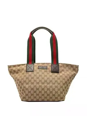 Gucci 2000-2015 Gg Canvas Web Tote Bag - Neutrals