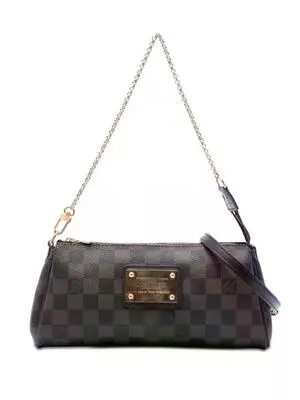 LOUIS VUITTON 2010 Damier Ebene Eva Satchel - Brown