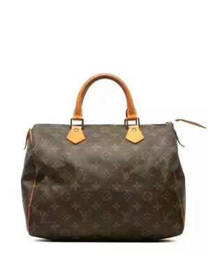 LOUIS VUITTON 1994 Monogram Speedy 30 Boston Bag - Brown