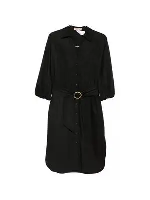TWINSET Belted Midi Dress