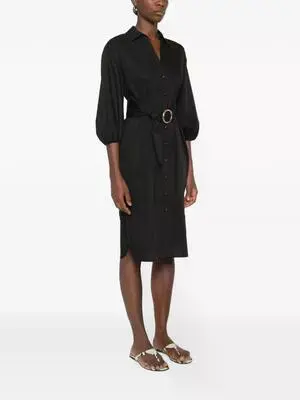 TWINSET Belted Midi Dress