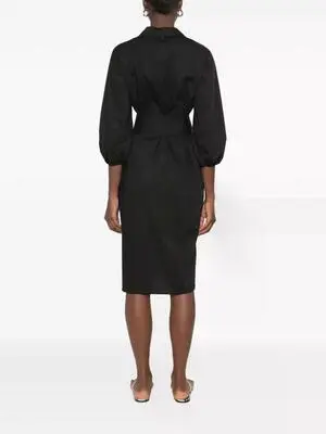 TWINSET Belted Midi Dress