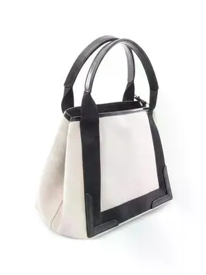 Balenciaga Navy Cabas Tote Bag