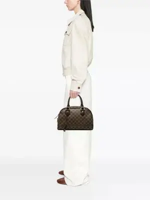 LOUIS VUITTON 2007 Damier Ebene Duomo Handbag - Brown