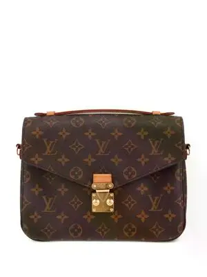 LOUIS VUITTON Monogram Pochette Metis Handbag - Brown