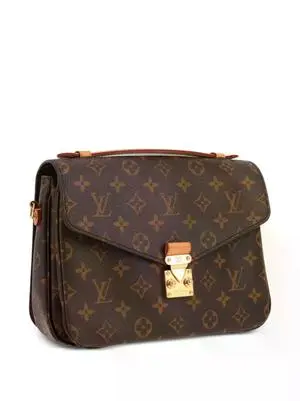 LOUIS VUITTON Monogram Pochette Metis Handbag - Brown