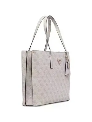 Guess Logo Print Tote Bag - Neutrals