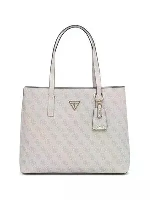 Guess Logo Print Tote Bag - Neutrals