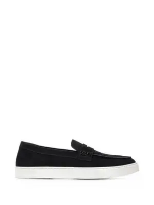 DOUCAL'S Suede Penny-strap Sneakers