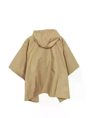 Burberry 2020s Hooded Check Cape - Neutrals