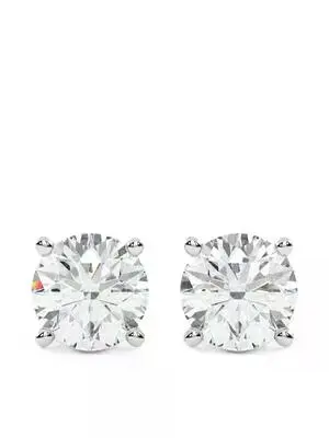 DIAMOND ESSENTIALS Diamond Stud Earrings - Silver