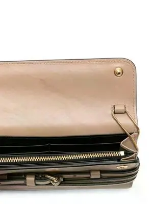 Moschino Buckled-strap Chain-link Wallet