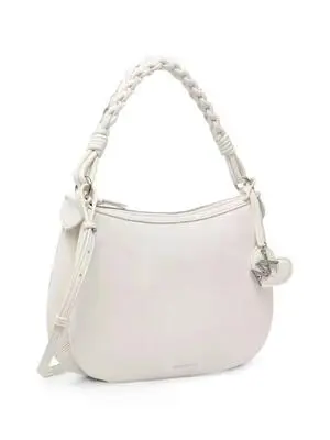 Armani Exchange Braided-handle Logo-charm Shoulder Bag