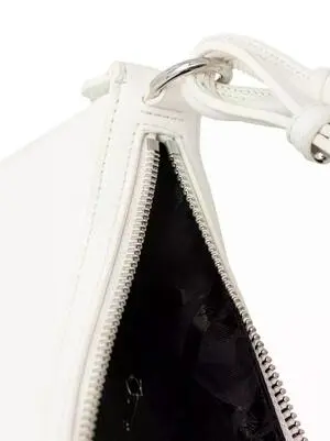 Armani Exchange Braided-handle Logo-charm Shoulder Bag